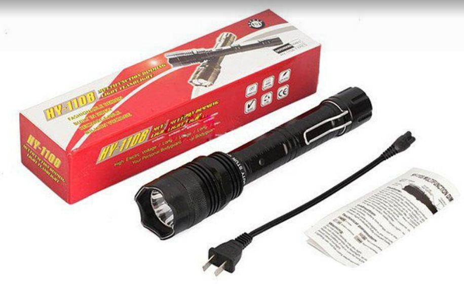 1108 Type LED Flashlight Stun Self-defense Torch – B35T