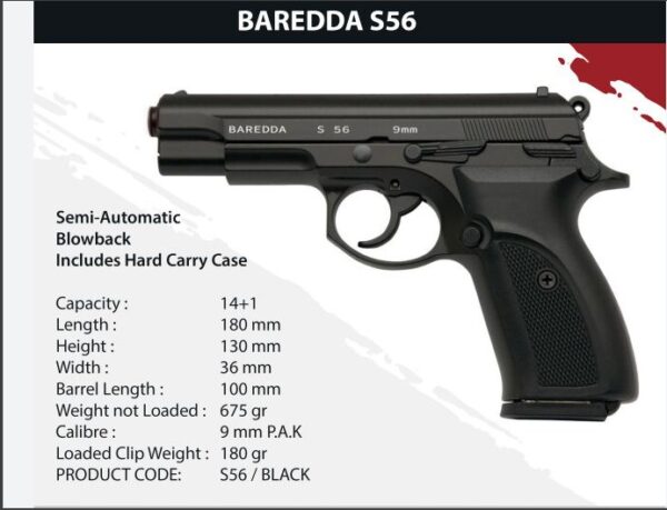 BAREDDA S56 Black – B35T