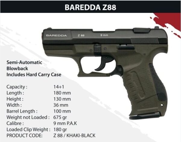 Baredda Z88 Khaki/Black – B35T