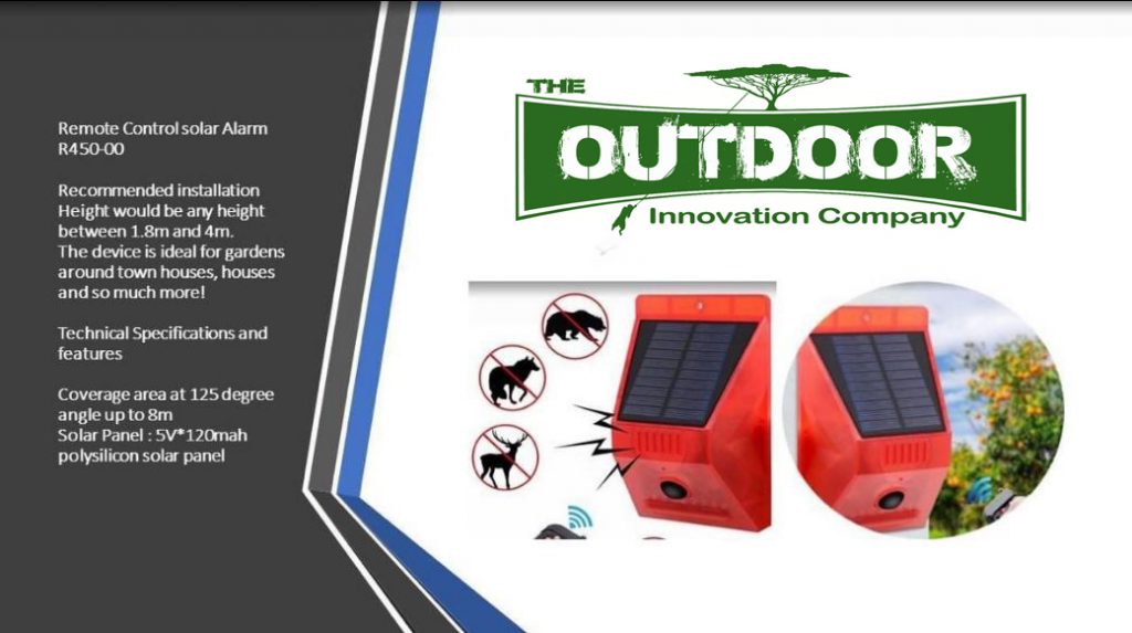 Remote Controlled Solar Alarm System – B35T