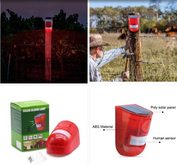 Solar powered alarm system – B35T