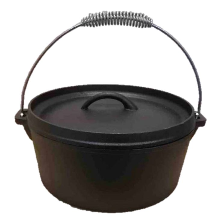 7 Piece Heavy Duty Cast Iron Dutch oven Cook Set – B35T