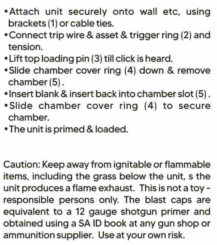 Intruder Alert Trip Wire – B35T