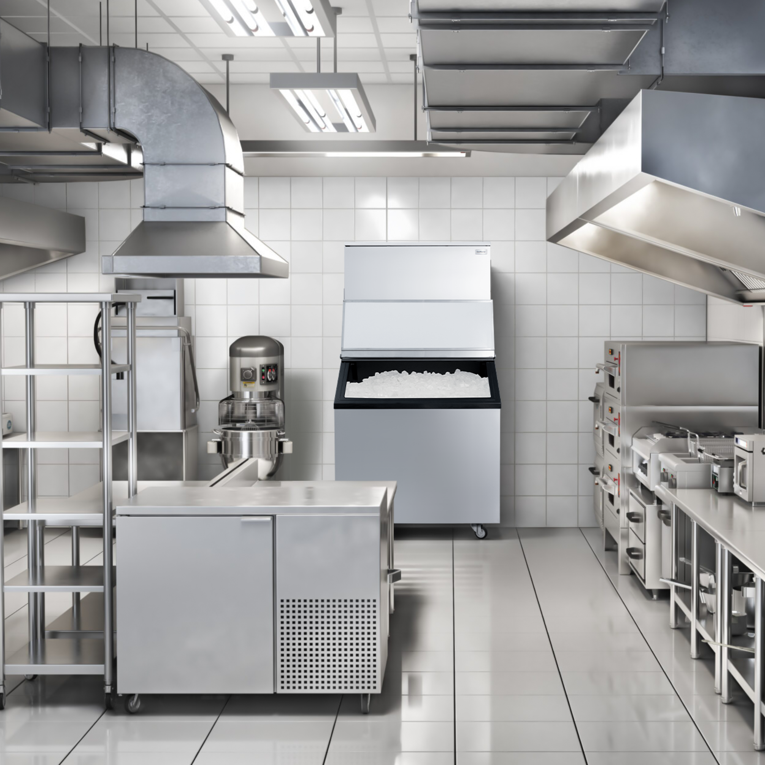 SnoMaster SM-150 150KG/24HR COMMERCIAL SQUARE BLOCK TYPE ICE-MAKER ...